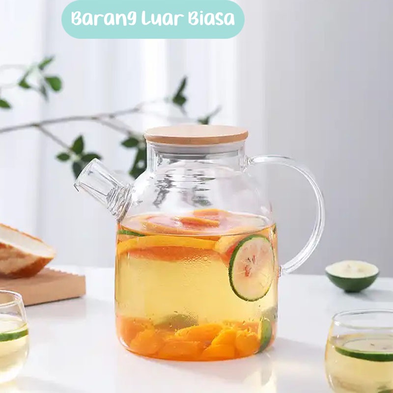 Jual BLB Tea Pot Teko Teh Kaca Teko Pitcher Pemasak Air Teh Teamaker ...