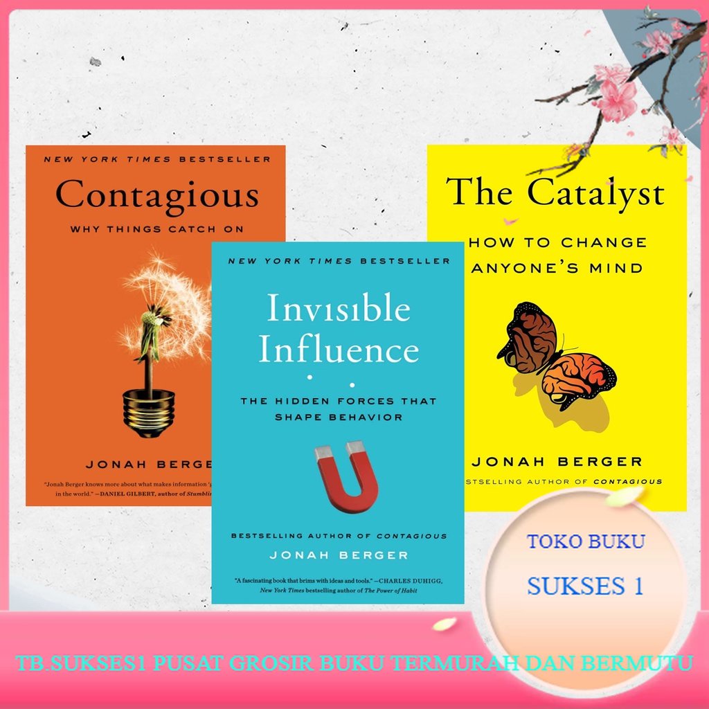 Jual (Eng) Jonah Berger Books Collection (Contagious: Why Things Catch ...