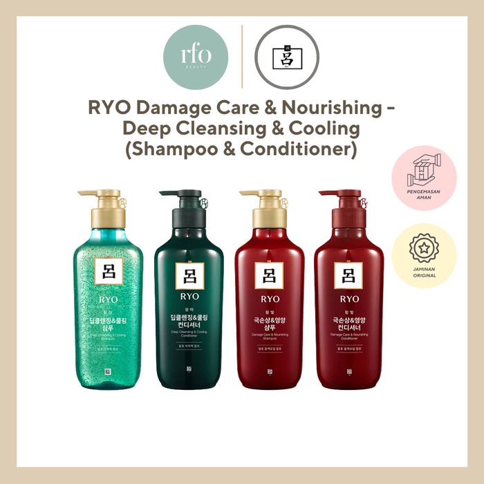 Jual RYO Damage Care & Nourishing/Deep Cleansing & Cooling Shampoo ...