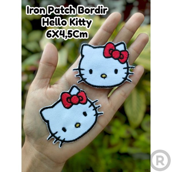Jual Bordir ( Tinggal Setrika ) Iron Patch Bordir Hello Kitty patch ...