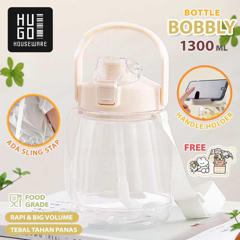 Jual HUGO Botol Air Anak Bening Anti Bocor 1300 ml Botol Minum Lucu ...