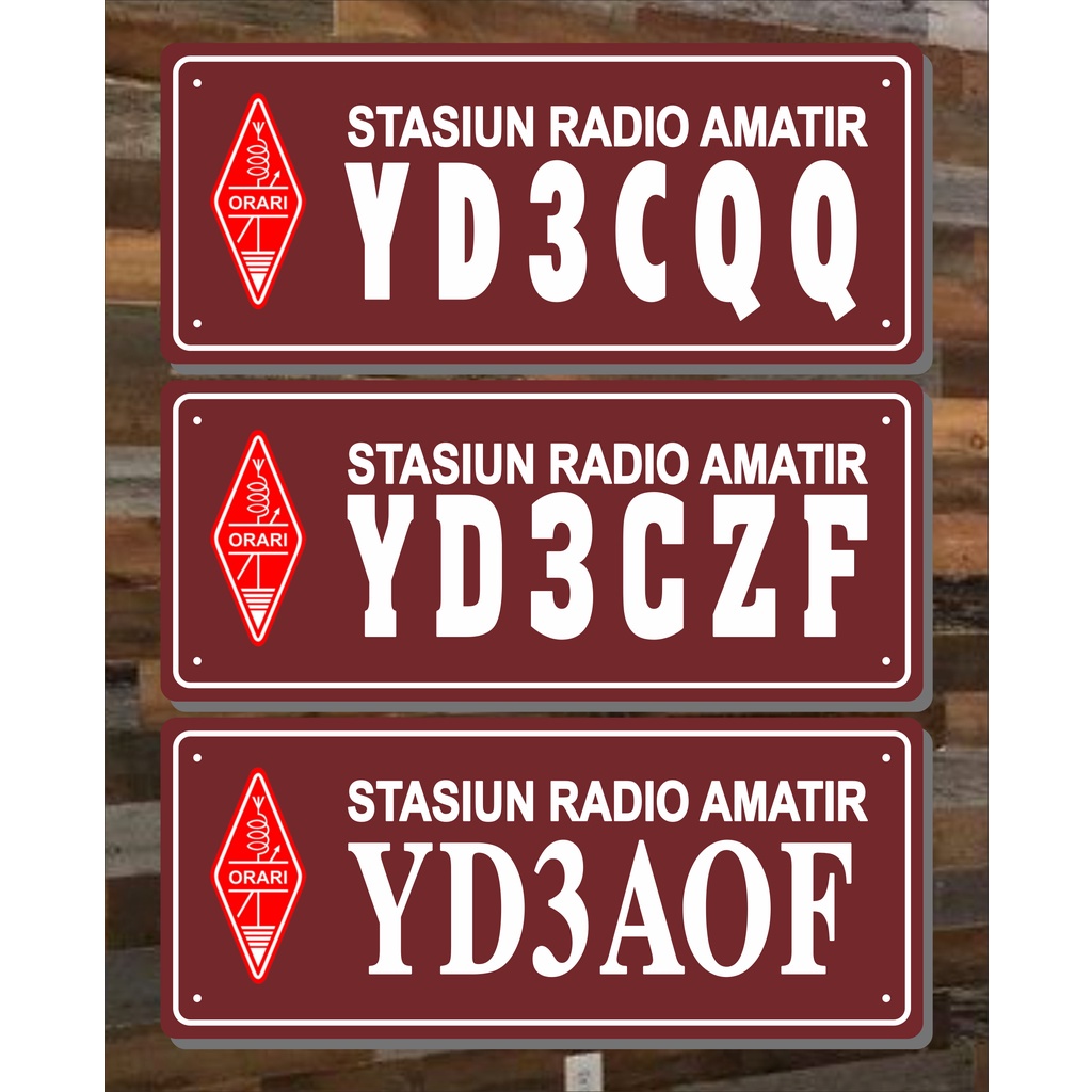 Jual PAPAN CALLSIGN RAPI/ORARI - AKRILIK | Shopee Indonesia