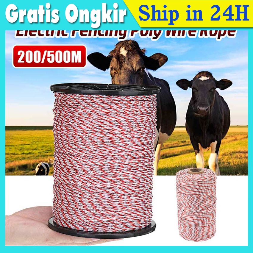 Jual Tali Kawat Pagar Listrik Roll 500m X 2mm Dengan Baja Polywire ...