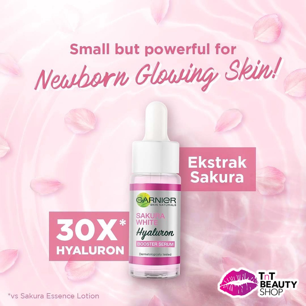 Jual Garnier Sakura Glow Hyaluron 30x Booster Serum Skin Care - 15ml ...