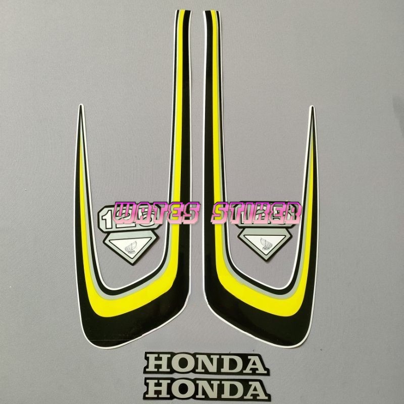 Jual Striping Decal Polet Sticker honda cb100 CB125 CB 125 jadul HITAM ...