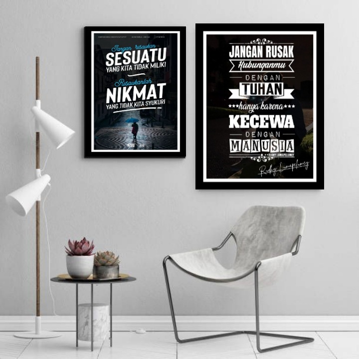 Jual Hiasan Dinding Quotes Ukuran 47X31 Hiasan dinding tulisan islami ...