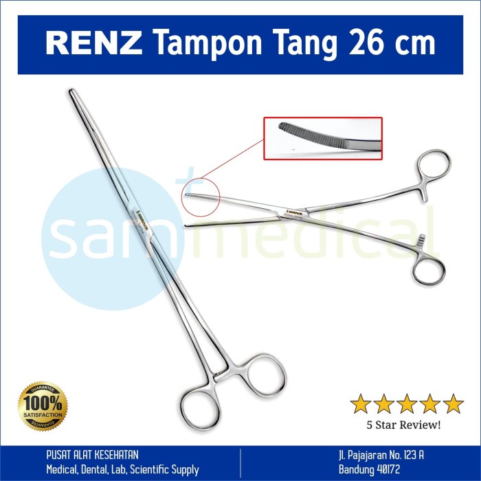 Jual Renz Tampon Tang - Tampontang - Bozeman Forcep 26cm | Shopee Indonesia