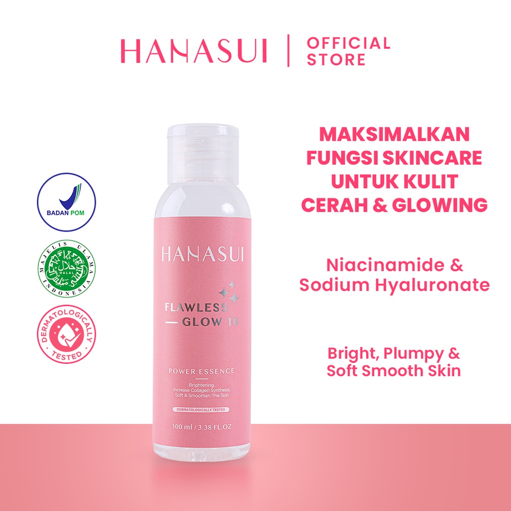 Jual Hanasui Flawless Glow 10 Power Essence | Shopee Indonesia