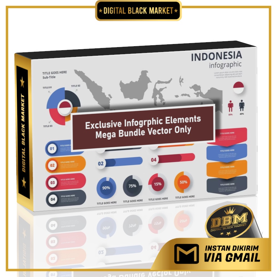 Jual Exclusive Infogrphic Elements Mega Bundle Vector Only | Shopee ...