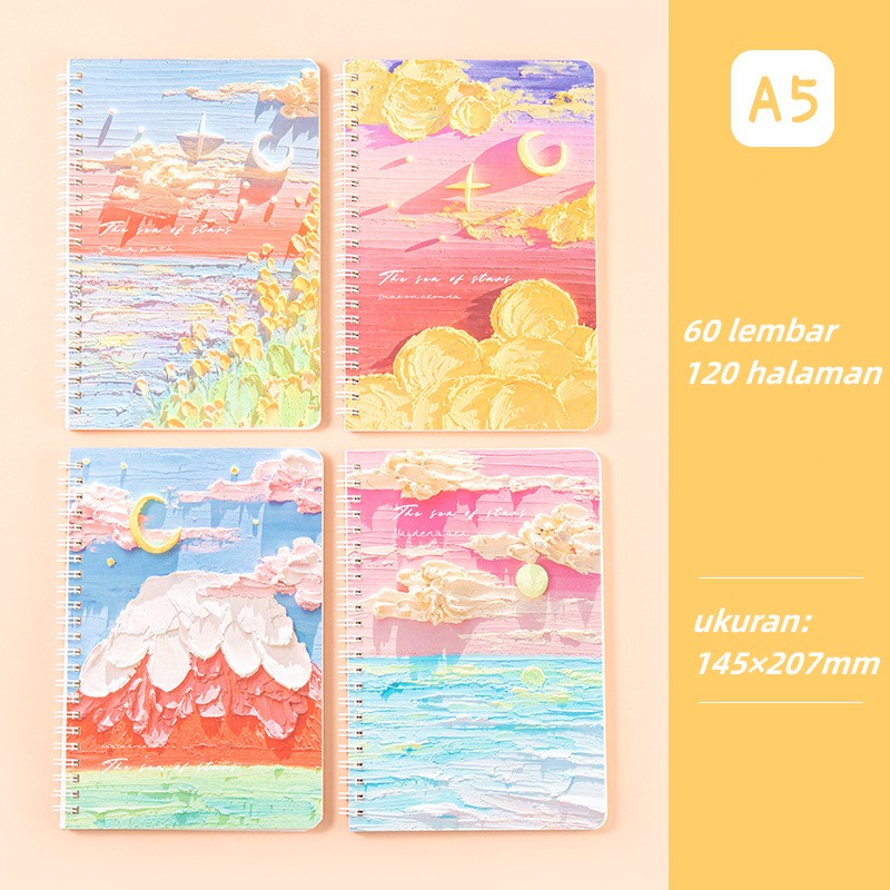 Jual COD(PART 1) Buku Tulis A5 /Notebook A5/Buku Tulis Sekolah isi 60 ...