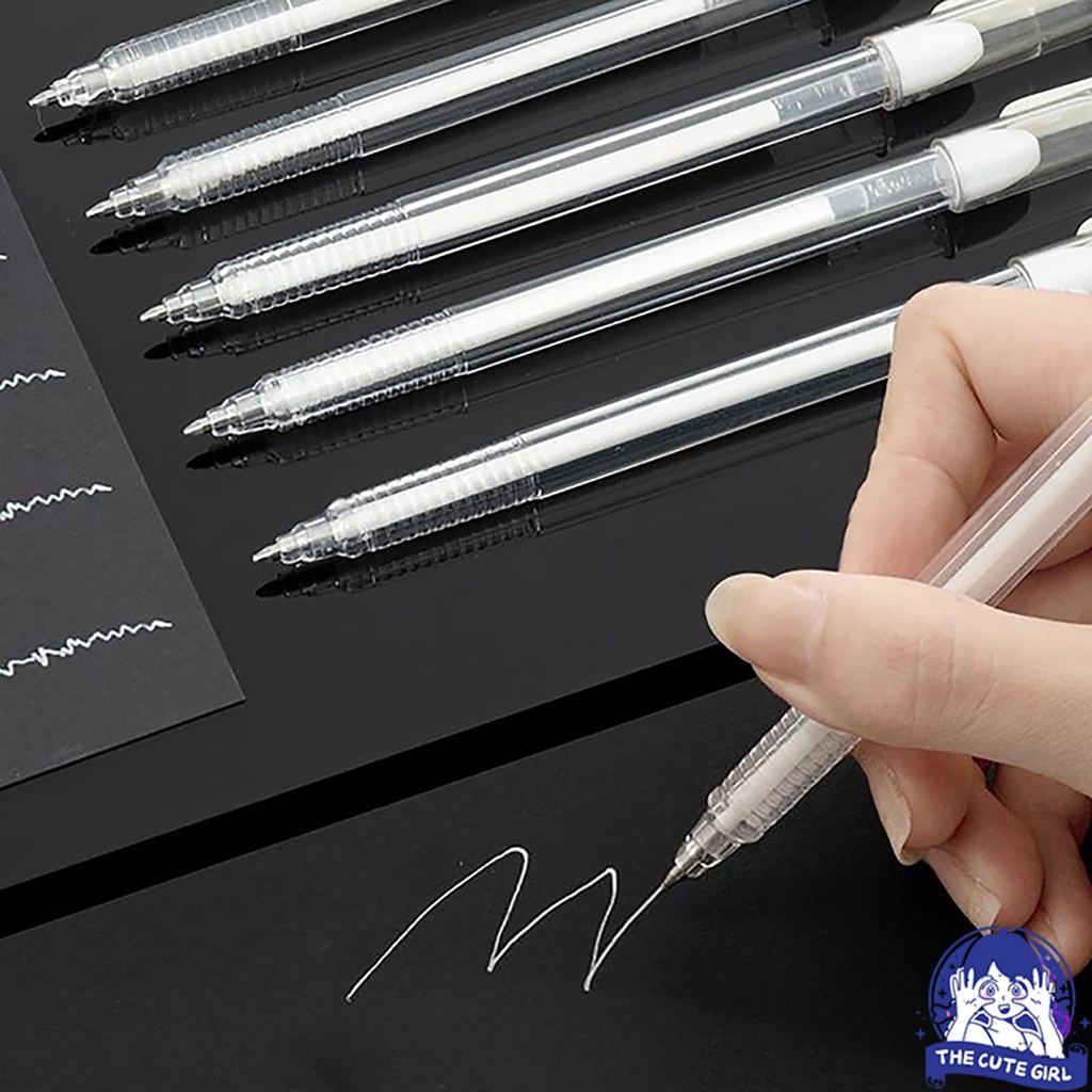 Jual Pulpen tinta Putih White Gel Ink Pen 0.5mm- Stazionario | Shopee Indonesia