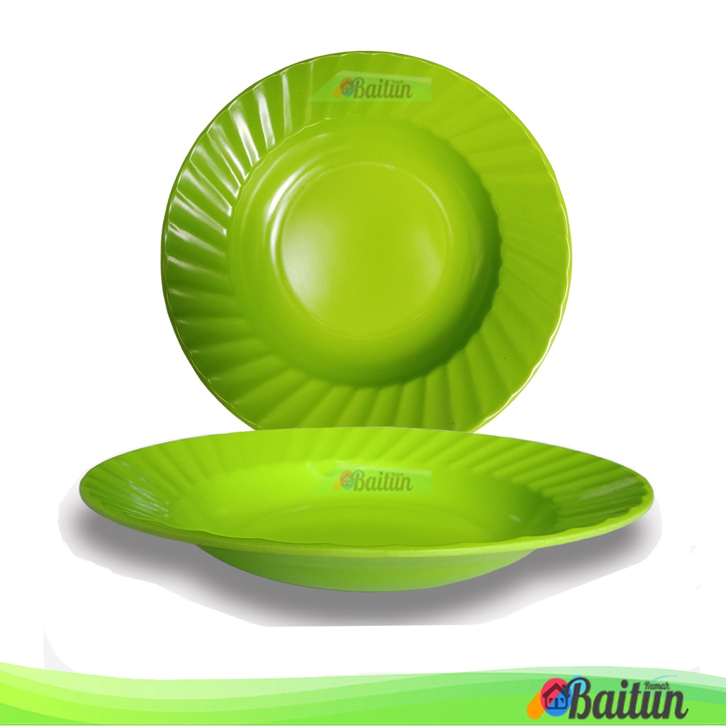 Jual Baitun Piring Melamine Ware Bentuk Bulat / Tempat Nasi Alat ...