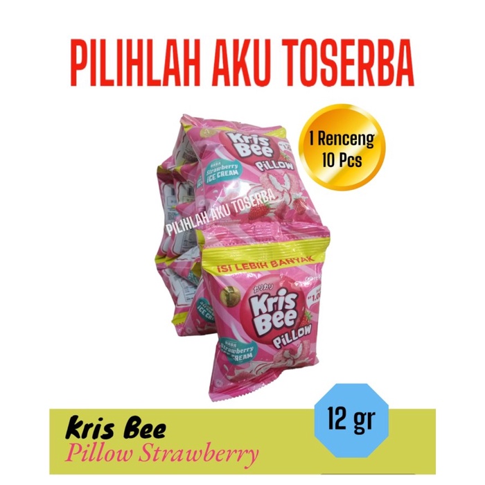Jual Krisbee Pillow STRAWBERRY ICE CREAM RENCENG - ( HARGA 1 RENCENG ...