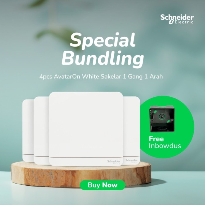Jual Bundle Schneider Electric Avataron Saklar WE 1A 1A (free inbowdus ...