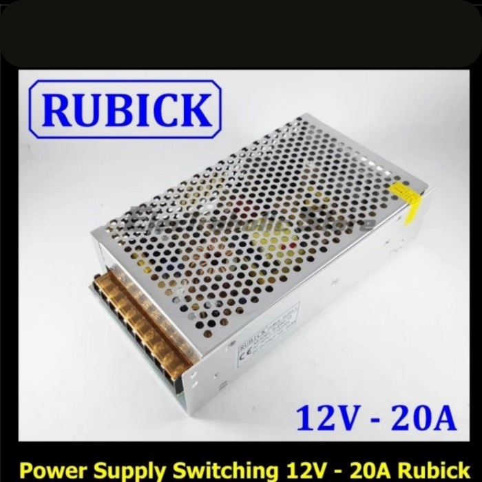 Jual Trafo Adaptor Switching 12V - 20A RUBICK Power Supply 12 Volt 20A ...