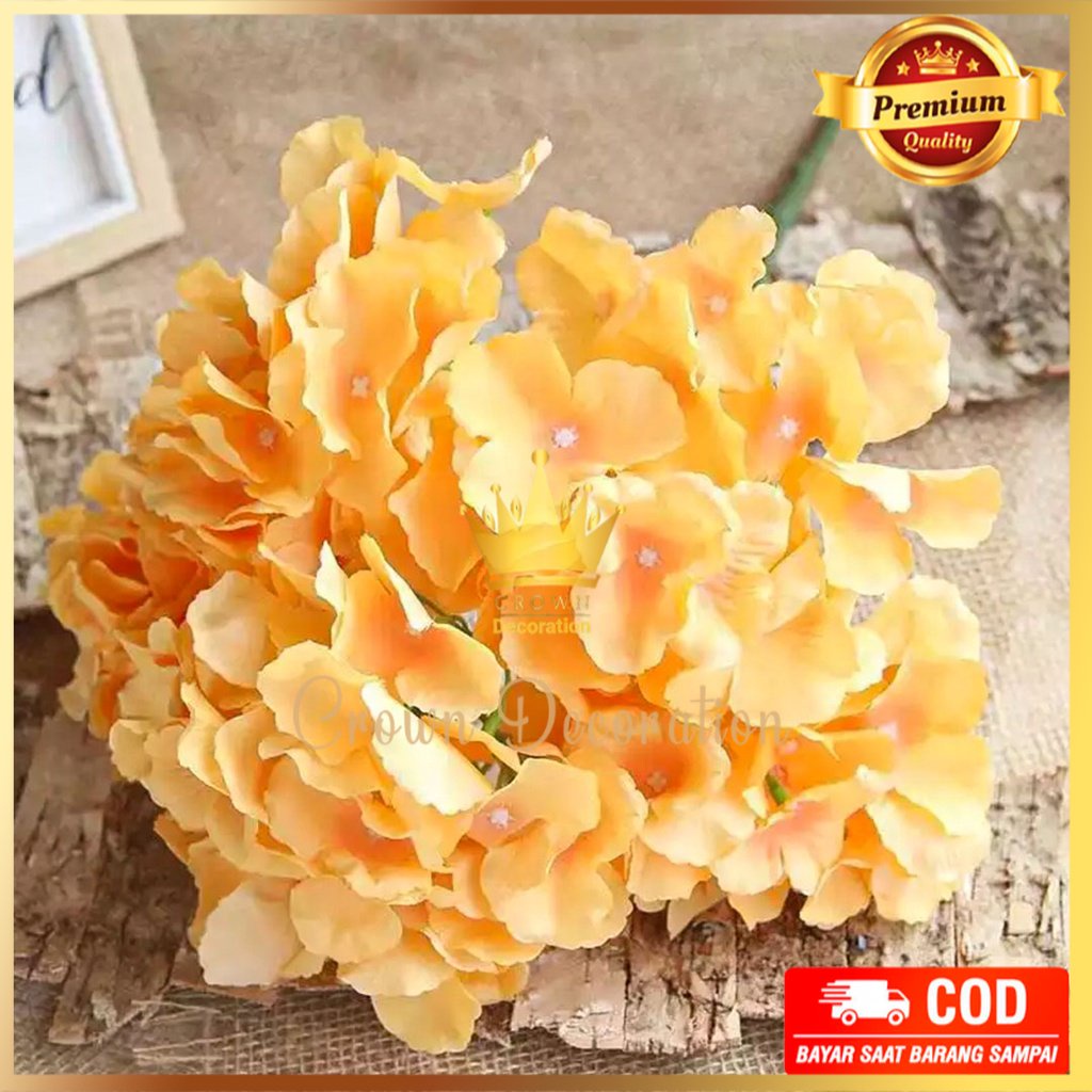 Jual Bunga Premium Hortensia Hydrangea HK Cabang 5 Panjang 48 cm Bunga ...