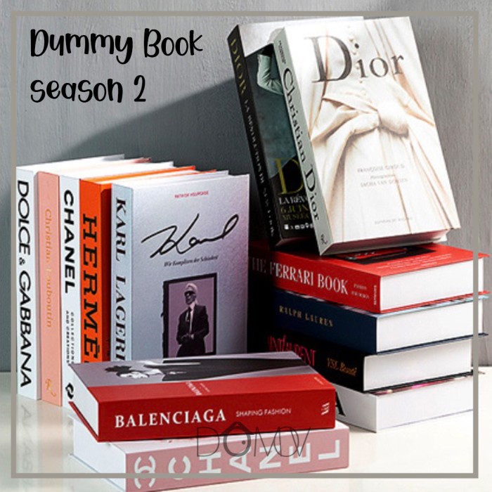 Jual DOMOV Dummy Book S2 Buku Dekorasi Unik Pajangan Rumah Properti ...