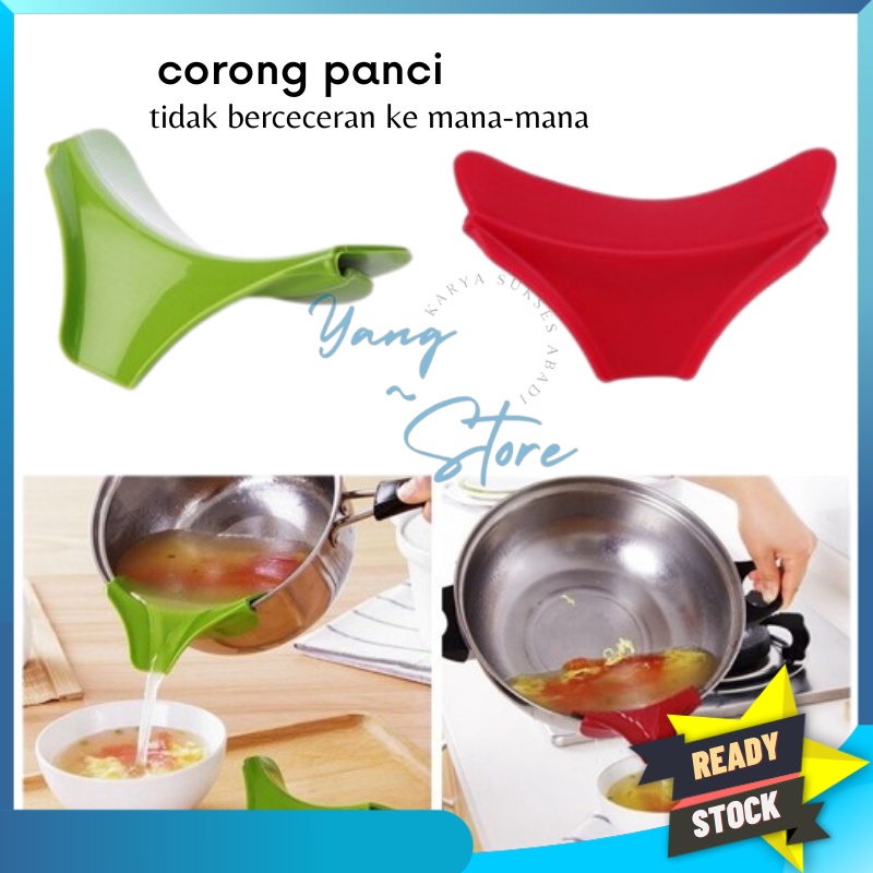 Jual YGS C107 - Corong Panci Silikon Tuang Kuah Anti Tumpah / Corong ...