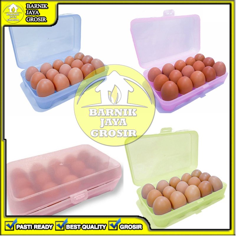 Jual [BJG] TEMPAT WADAH TELUR ISI 15 SEKAT KOTAK TELOR EGG BOX STORAGE ...