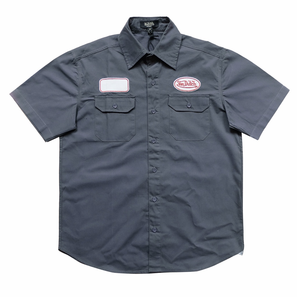 Jual Von Dutch Workshirt 0804 Grey | Shopee Indonesia