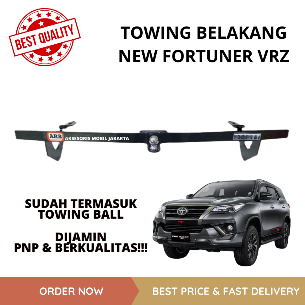 Jual TOWING BAR BELAKANG ALL NEW FORTUNER VRZ 2016 2017 2018 2019 2020 ...