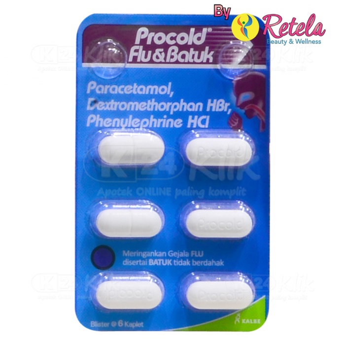 Jual PROCOLD FLU & BATUK 1 STRIP 6 TABLET | Shopee Indonesia