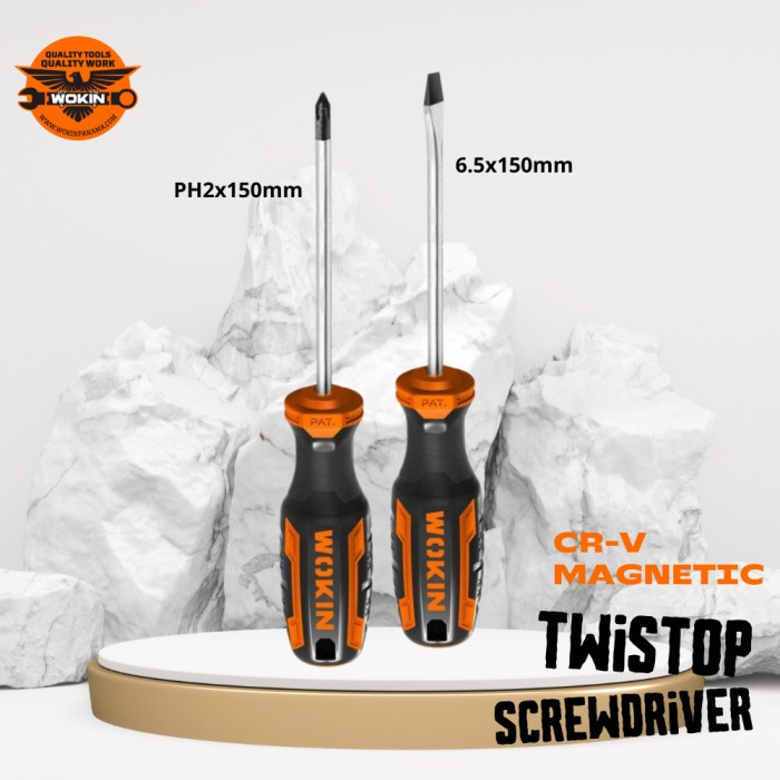Jual Obeng Set 2pcs Plus PH2 Minus 6mm panjang 6inch Twistop Screw ...