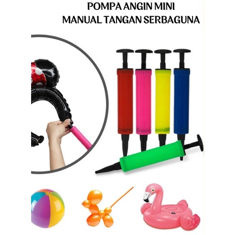 Jual POMPA BALON ANGIN MINI MANUAL TANGAN POMPA BALON PELAMPUNG RENANG ...