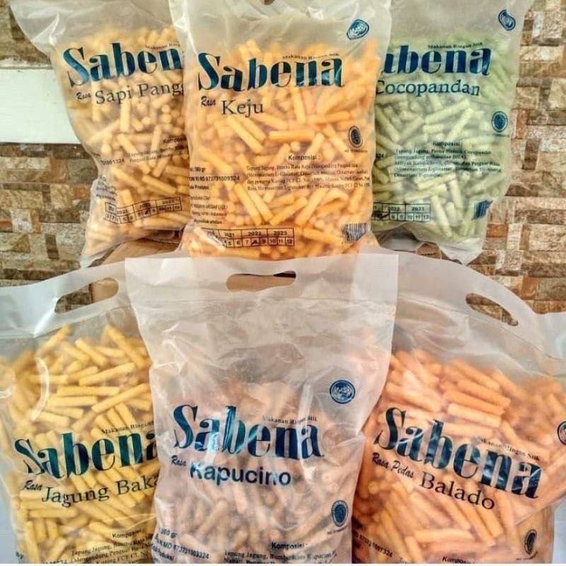 Jual SABENA STIK 340g / ANEKA RASA KEJU BALADO SAPI PANGGANG JAGUNG ...