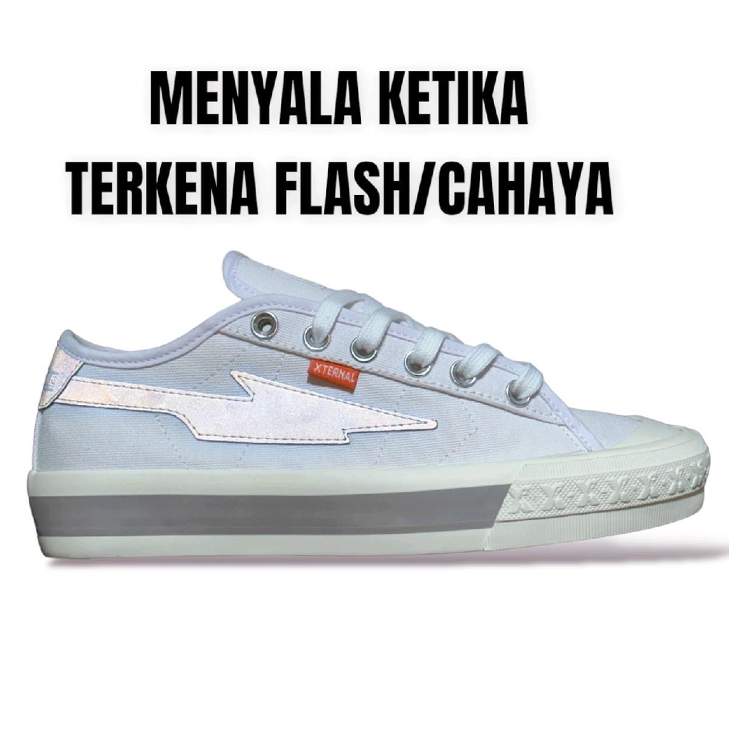 Jual XternalStepSure - Sepatu Sneakers Unisex Mitterns Storm White ...