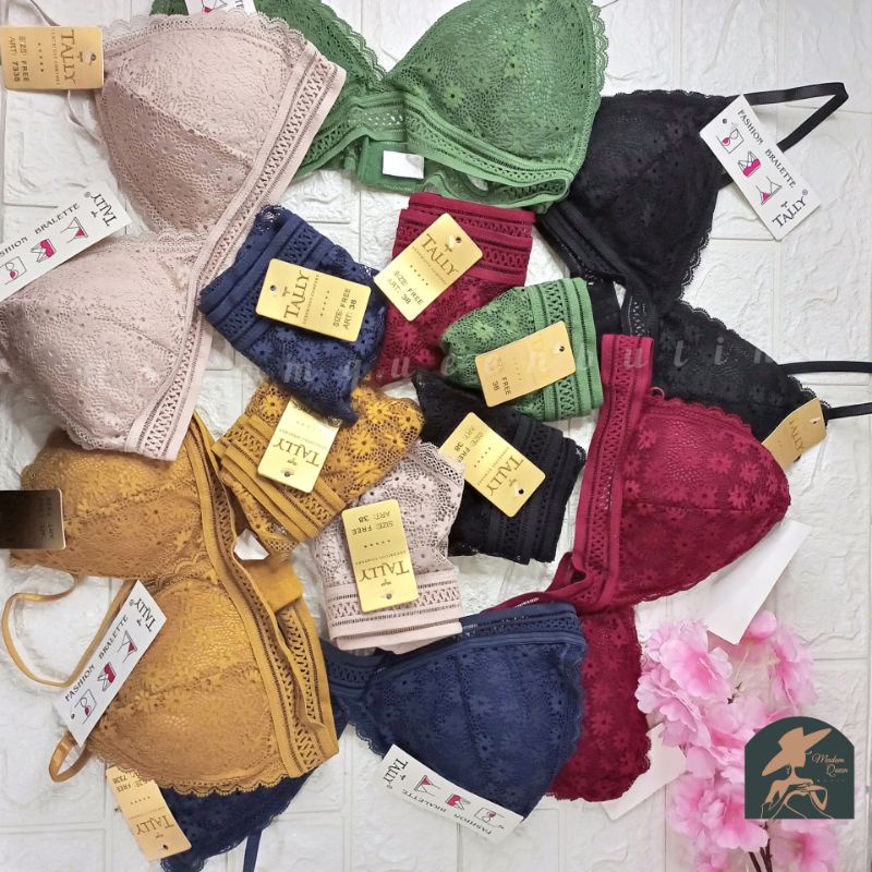 Jual TALLY BRA BH SET KEMBEN BRALETTE RENDA 7338 | ONE SET RENDA | FREE ...