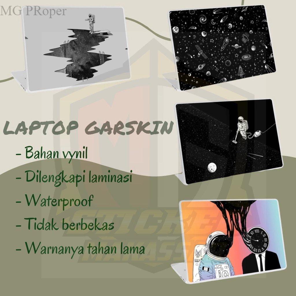 Jual Stiker Sticker Laptop Cover Motif Kartun Astronot Protector ...