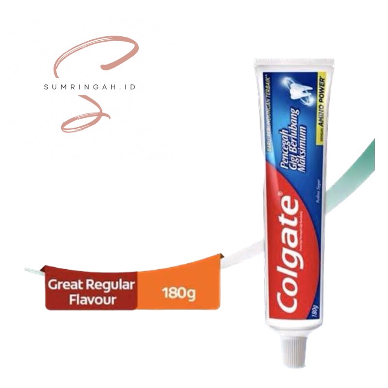 Jual Colgate Great Regular Flavor Toothpaste 180g | Shopee Indonesia