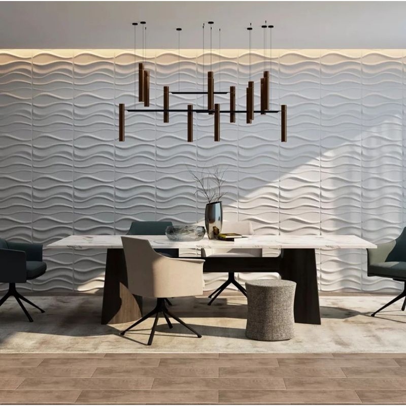 Jual Wall panel PVC 3D ukuran 50x50 / tempelan dinding bagus buat hias ...