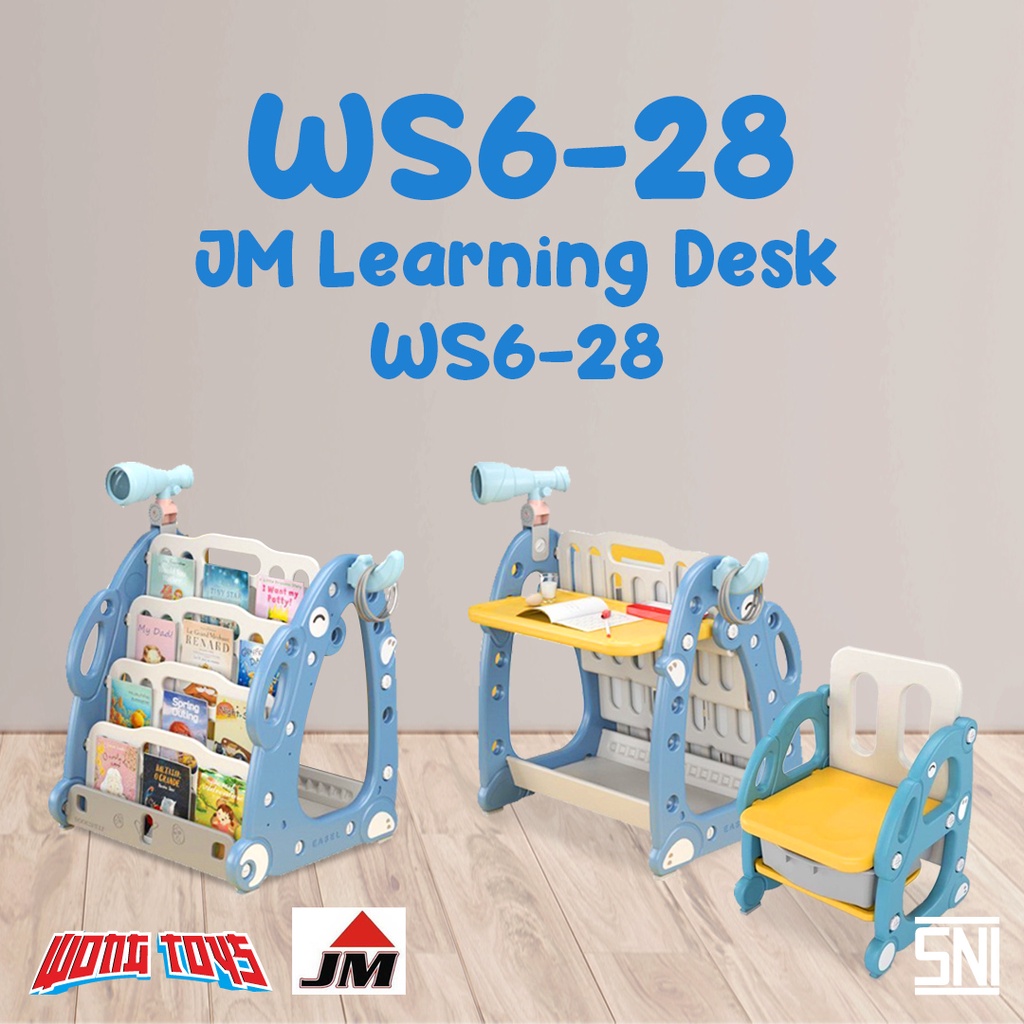 Jual JM Learning Desk WS6-28 (WS6-28) - Meja Belajar Rak Buku | Shopee Indonesia