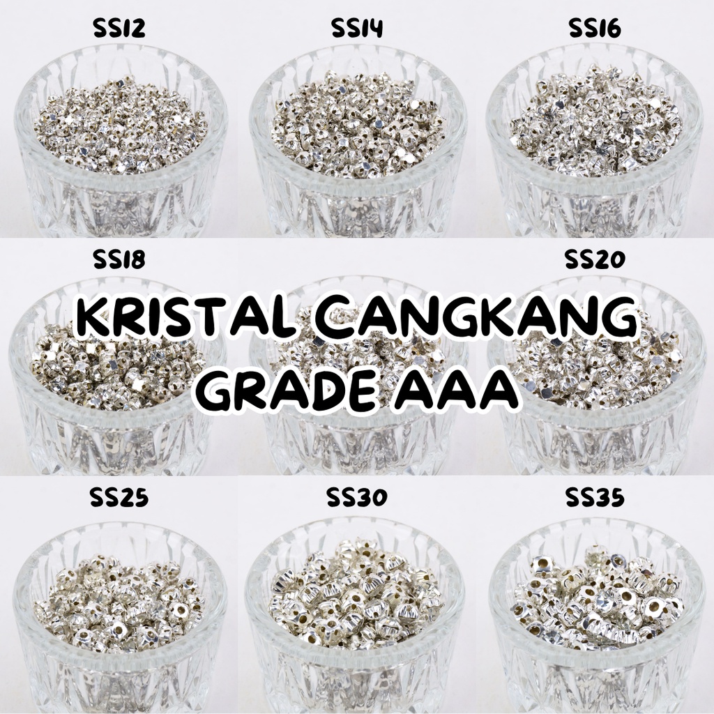 Jual Kristal Cangkang Jahit Anti Karat ss12 ss14 ss16 ss18 ss20 ss25 ss30 ss35 | Istana Kancing ...
