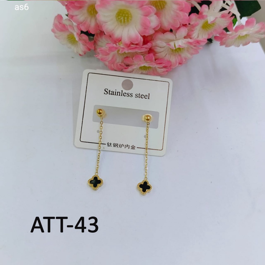 Jual Anting Titanium Tindik Motif Plus Hitam Gold Wanita Dunia Gelang ...