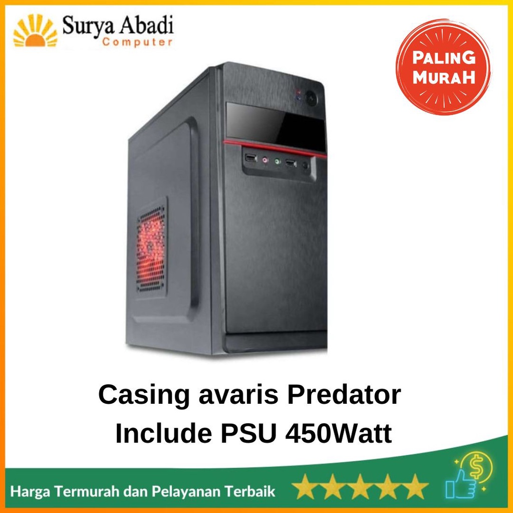 Jual CASING AVARIS + PSU 450 WATT | Casing mini itx Include Psu 450 W ...