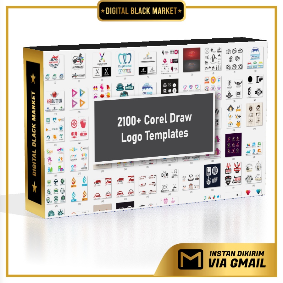 Jual ID99162 - 2100+ Corel Draw Logo Templates | Shopee Indonesia