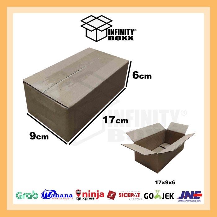 Jual kardus karton box packaging 17x9x6 POLOS | Shopee Indonesia