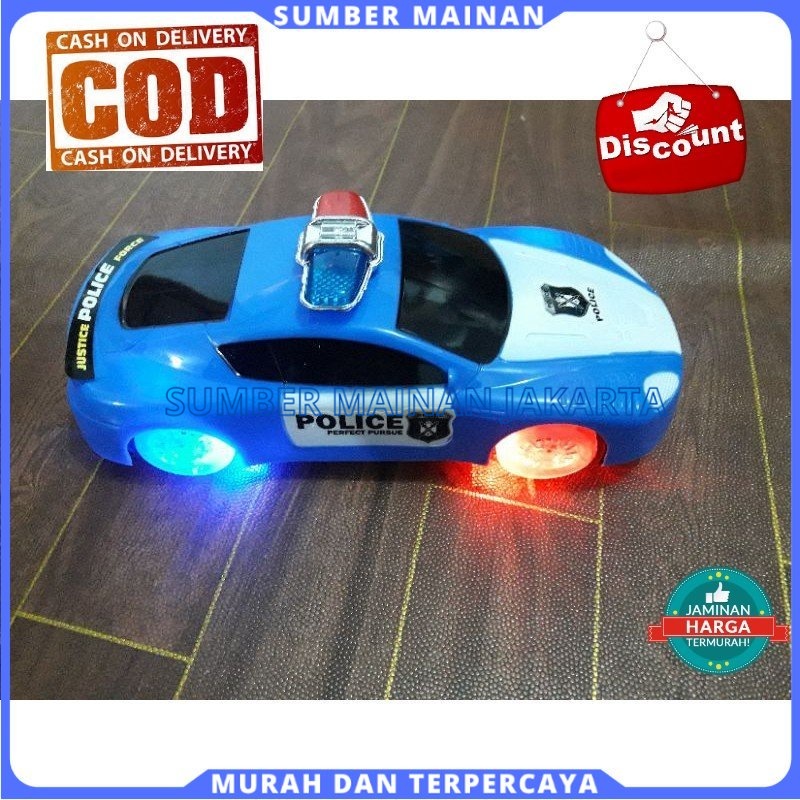 Jual Mainan Anak Mobil Polisi Baterai Super Police Car Ada Musik Dan ...