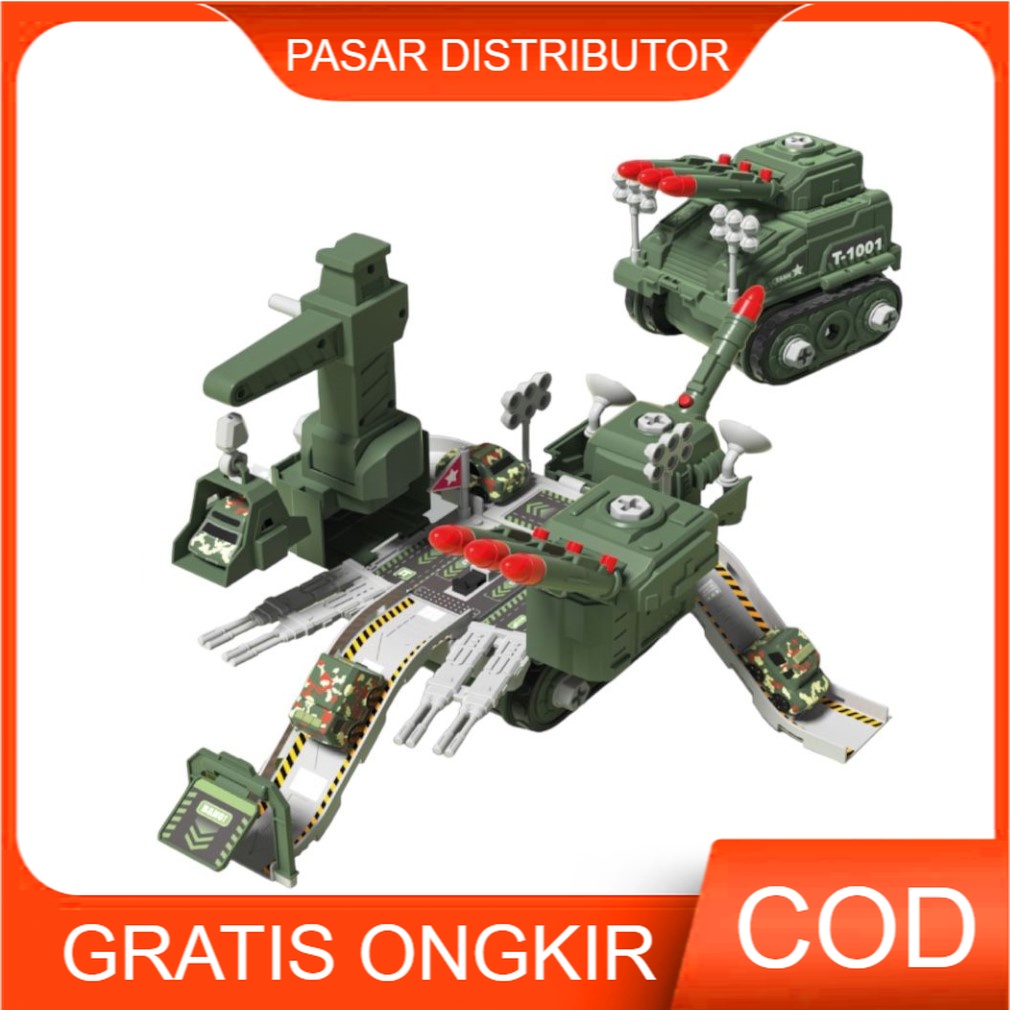 Jual Mainan Anak MILITARY FORTRESS TANK Mainan Diecast Militer Diy ...