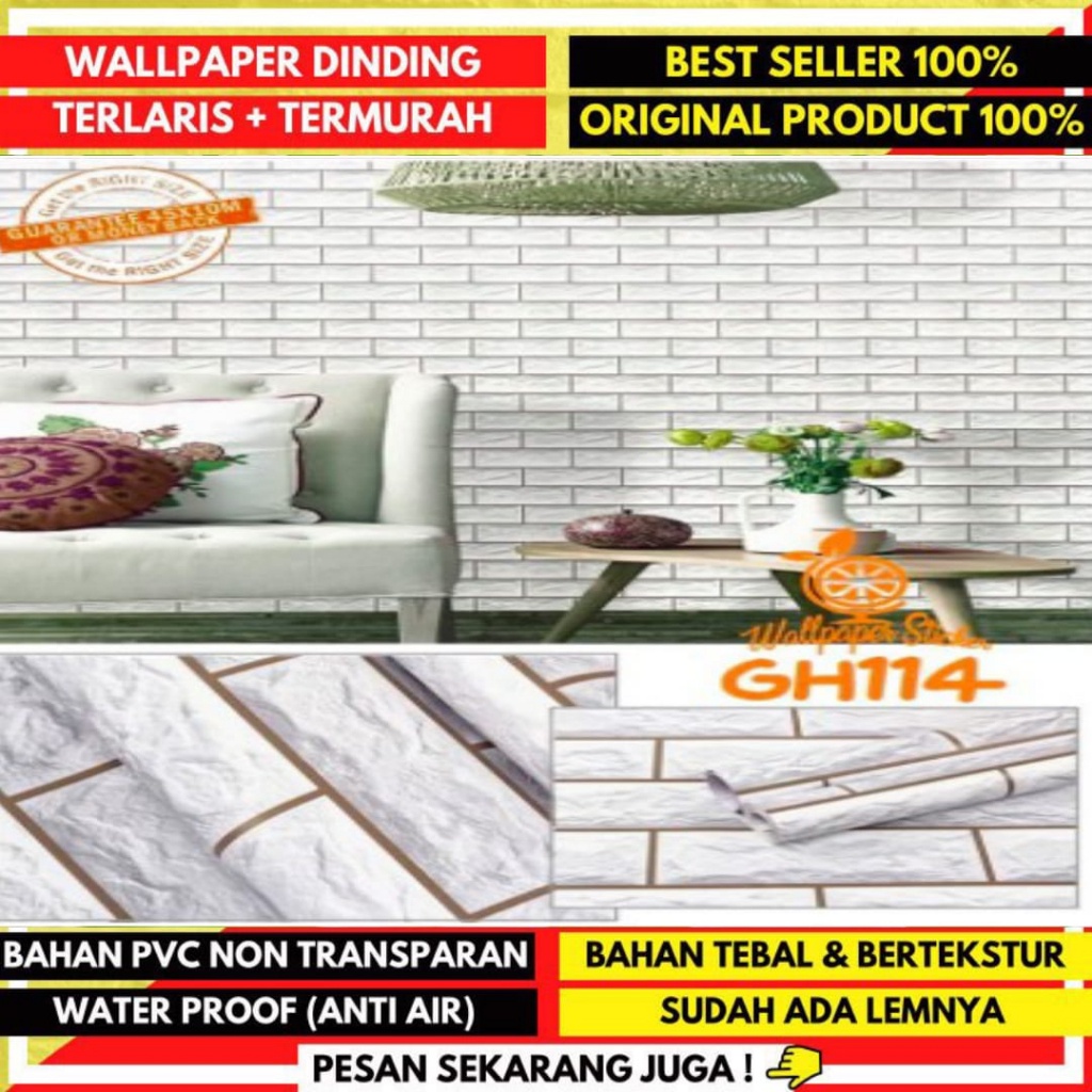 Jual Wallpaper dinding kamar tidur stiker dinding kamar tidur sticker ...