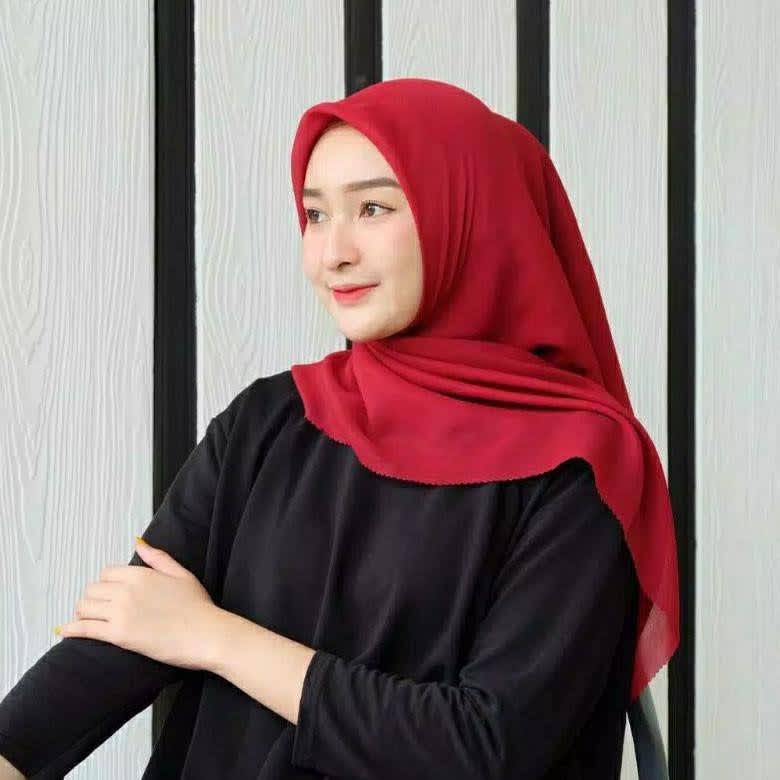 Jual PARIS PREMIUM MERAH BENDERA / MERAH CABE ANTI LETOY hijab ...