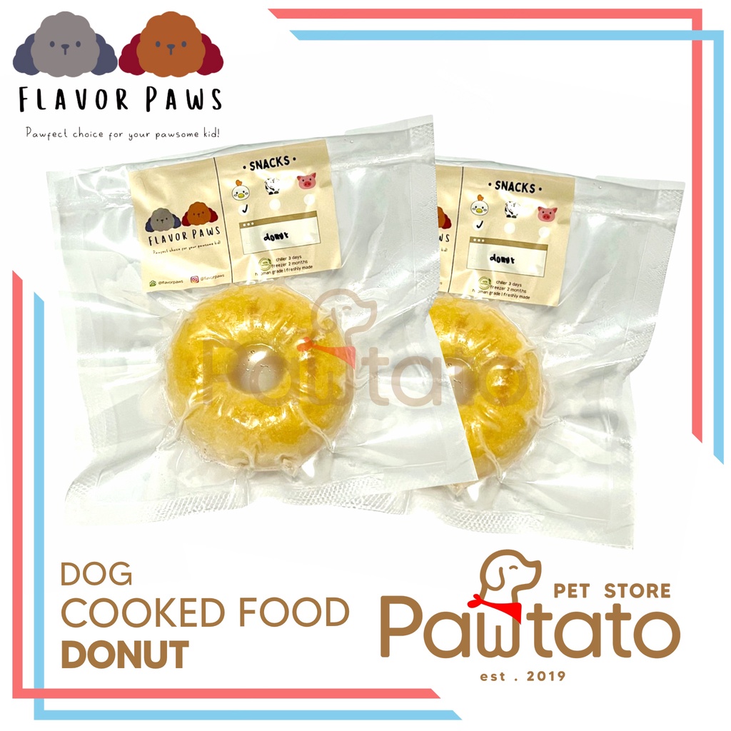 Jual Snack Anjing Flavor Paws Donut Puppy Dog Pastry Cooked Food Beef ...