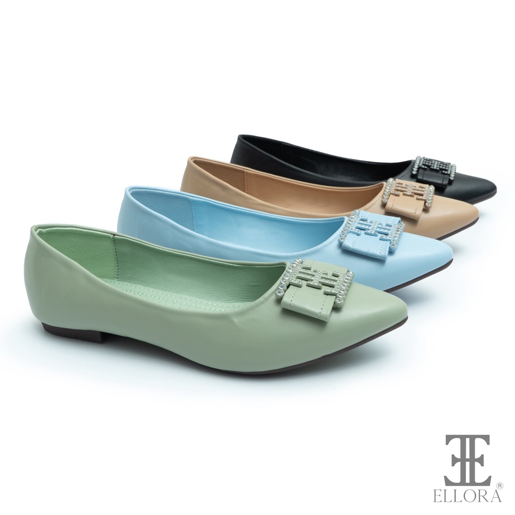 Jual ELLORA EB 247-87 Sepatu Wanita Kerja Flatshoes Ballerina Import ...