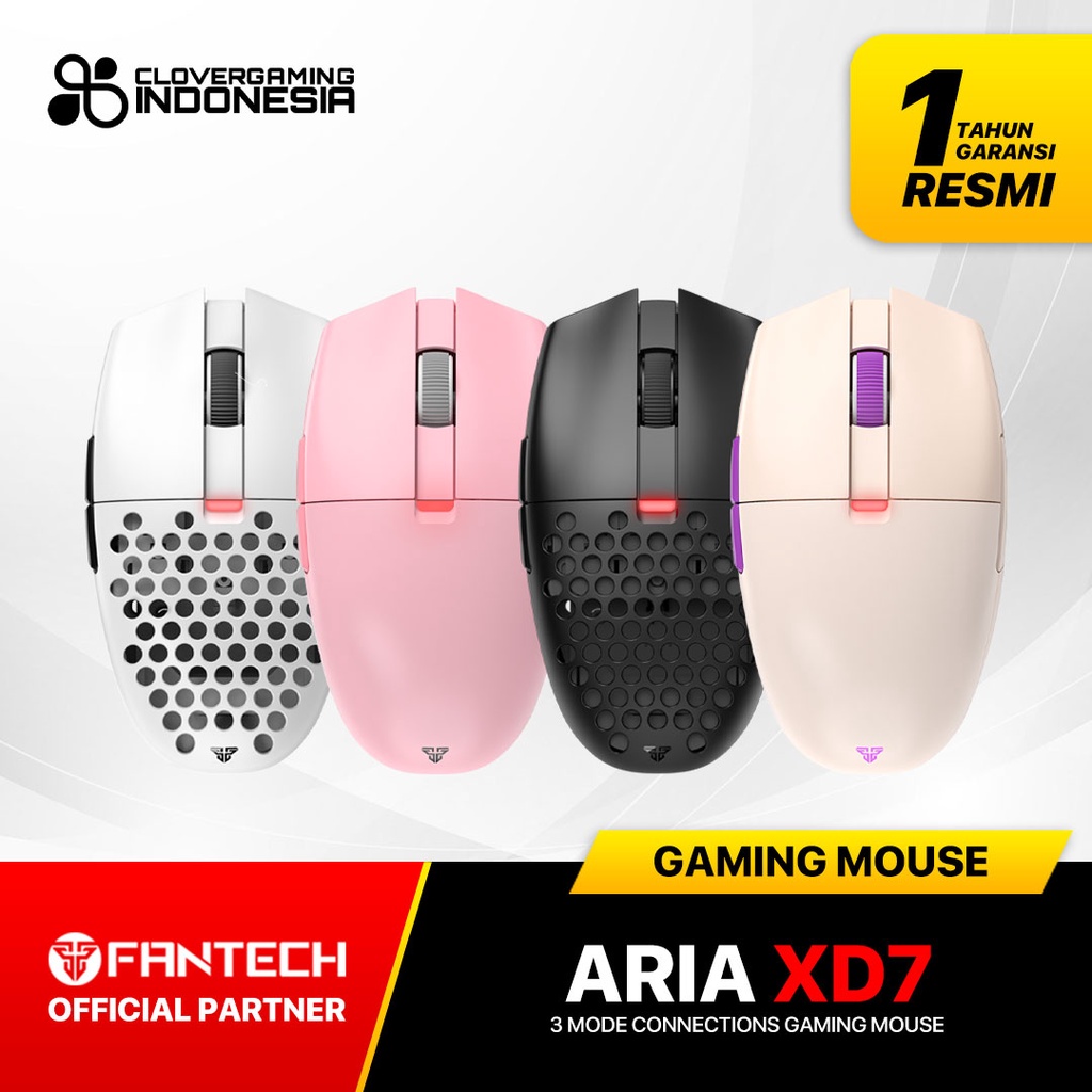 Jual Fantech Aria XD7 Wireless Bluetooth 3in1 Connection - Gaming Mouse XD 7 | Shopee Indonesia