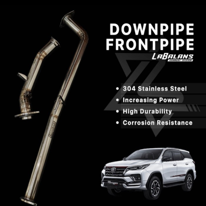 Jual Downpipe Frontpipe Center Pipe Exhaust Knalpot All New Fortuner ...