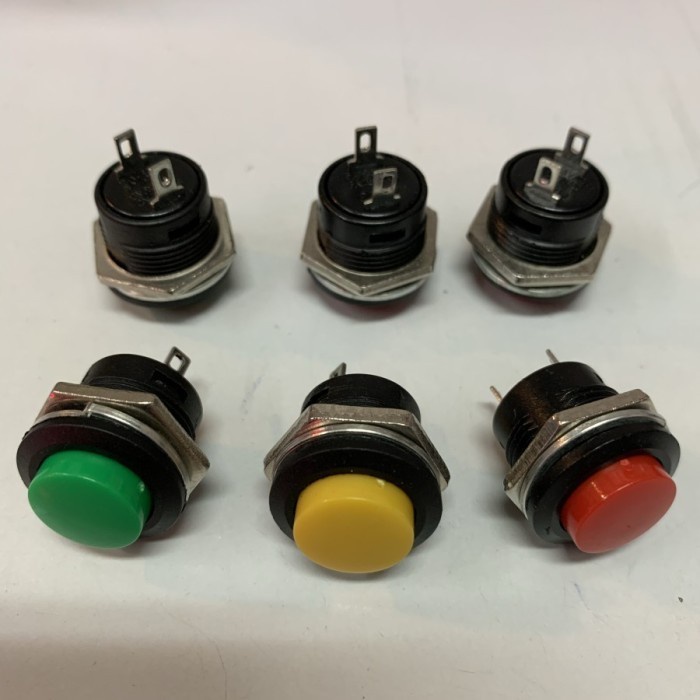 Jual Switch Push On Bulat Besar Plastik | Saklar Push On Bulat 2 Pin ...
