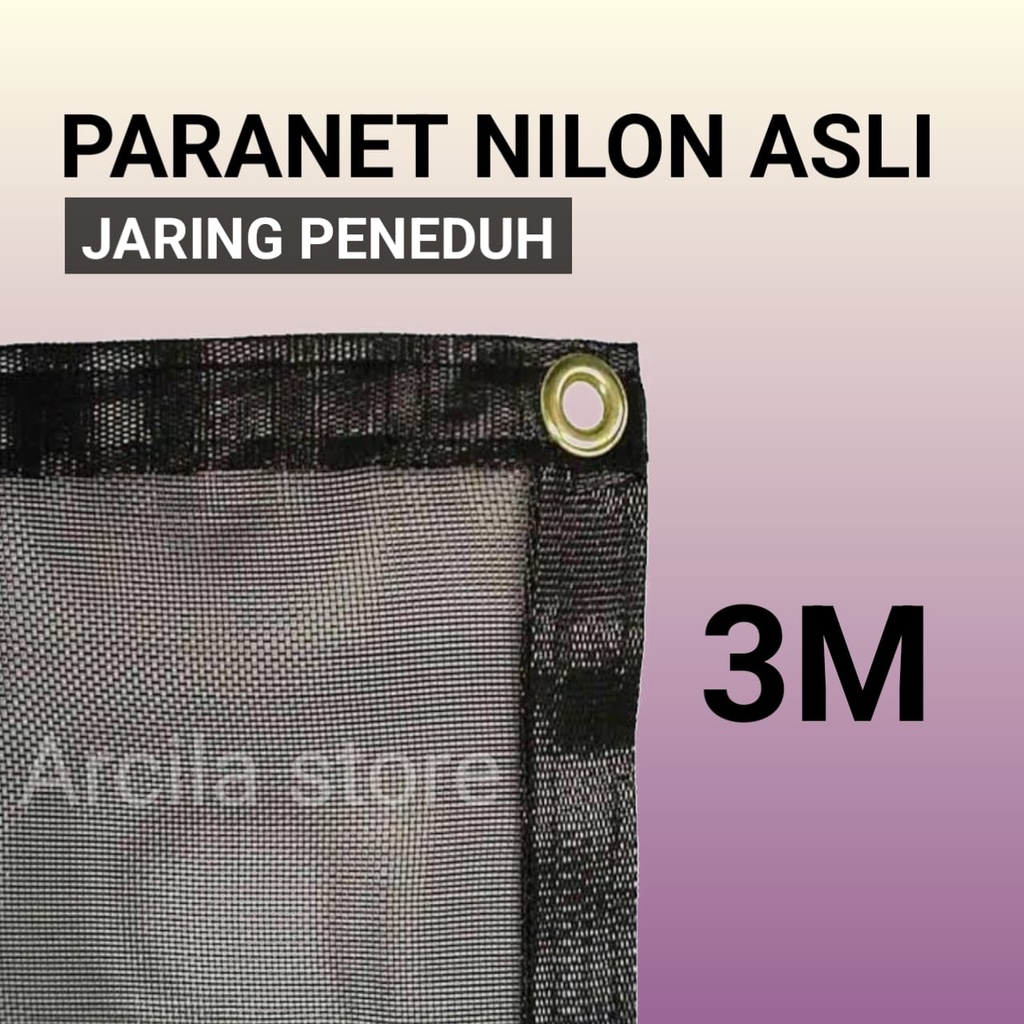 Jual Paranet Shade Net NILON Asli 90% Lebar 3 Meter, Jaring Peneduh ...